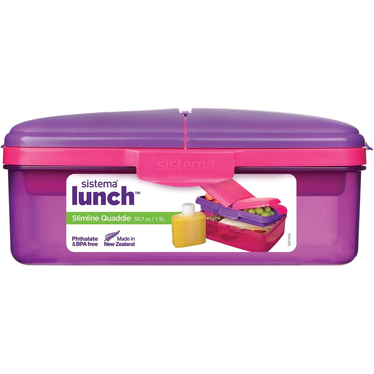 Sistema Slimline Plasticware Quaddie Lunch Box Each | Woolworths