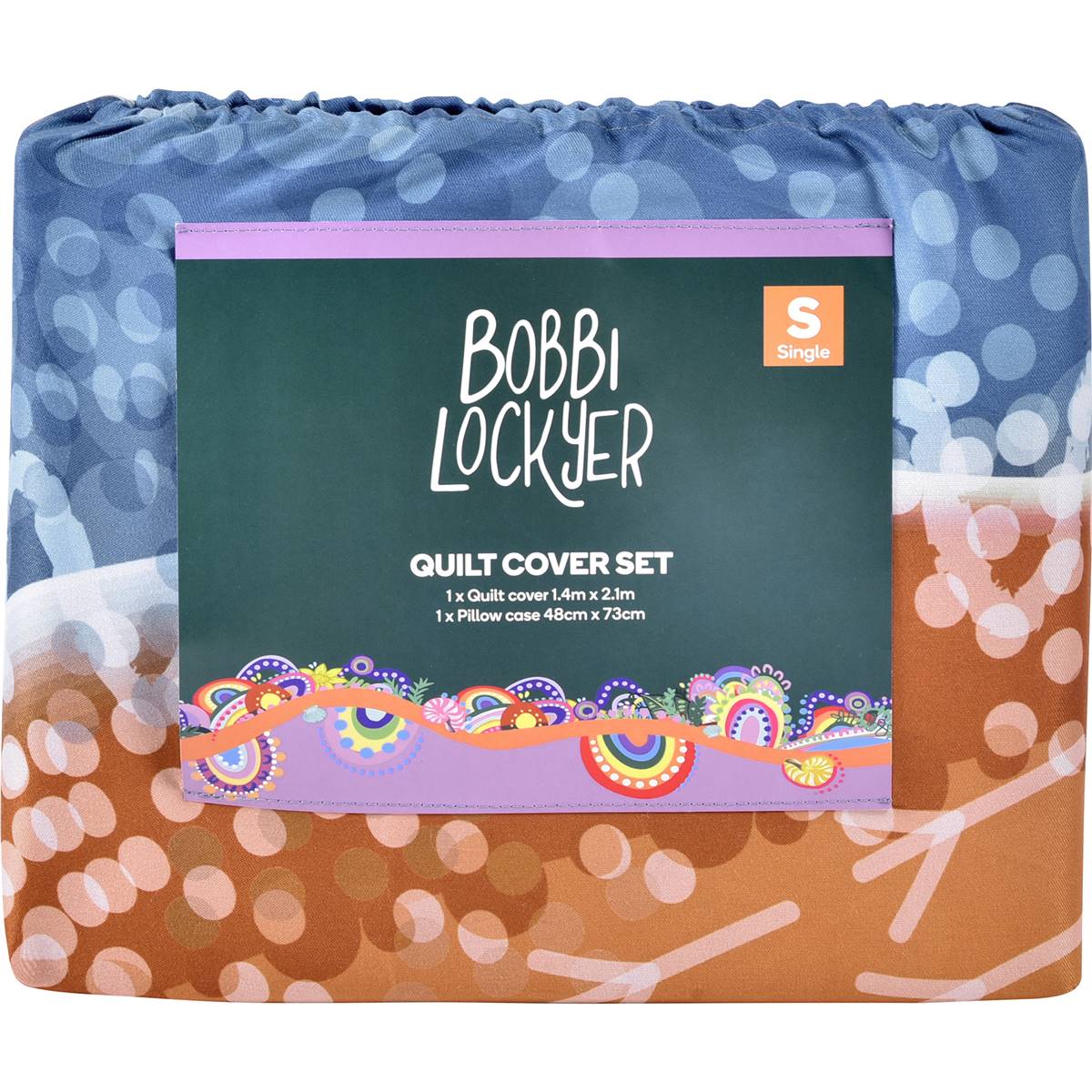 Bobbi Lockyer Quilt Cover Set Single Bed Saltwater Each | Woolworths
