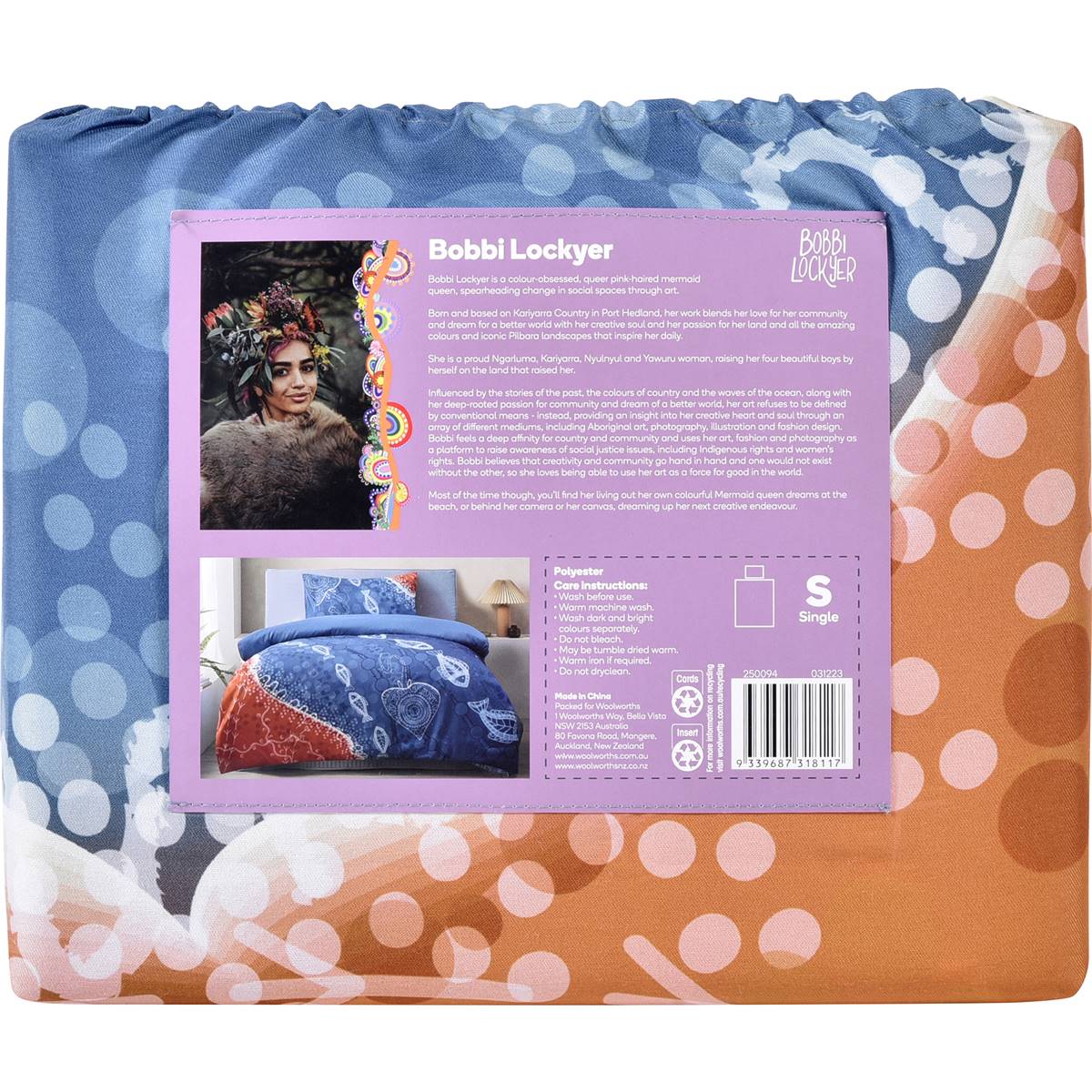Bobbi Lockyer Quilt Cover Set Single Bed Saltwater Each | Woolworths