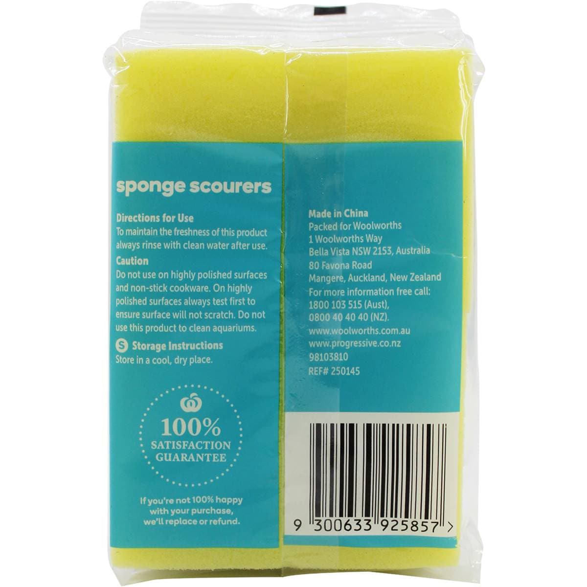 Essentials Sponge Scourer 6 Pack | Woolworths