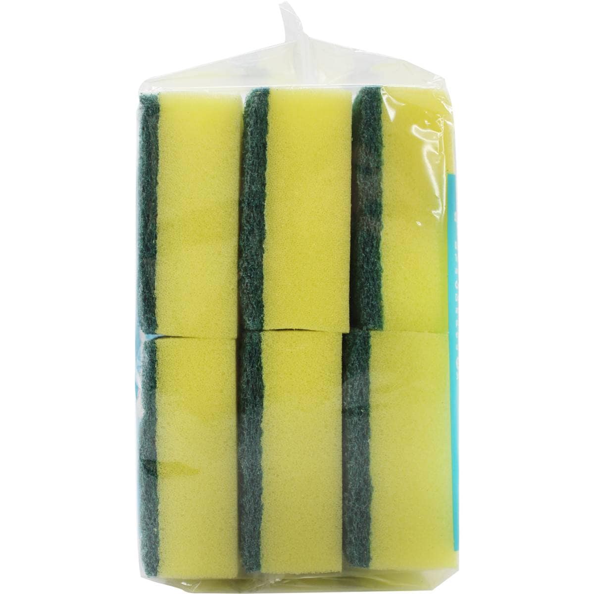 Essentials Sponge Scourer 6 Pack | Woolworths