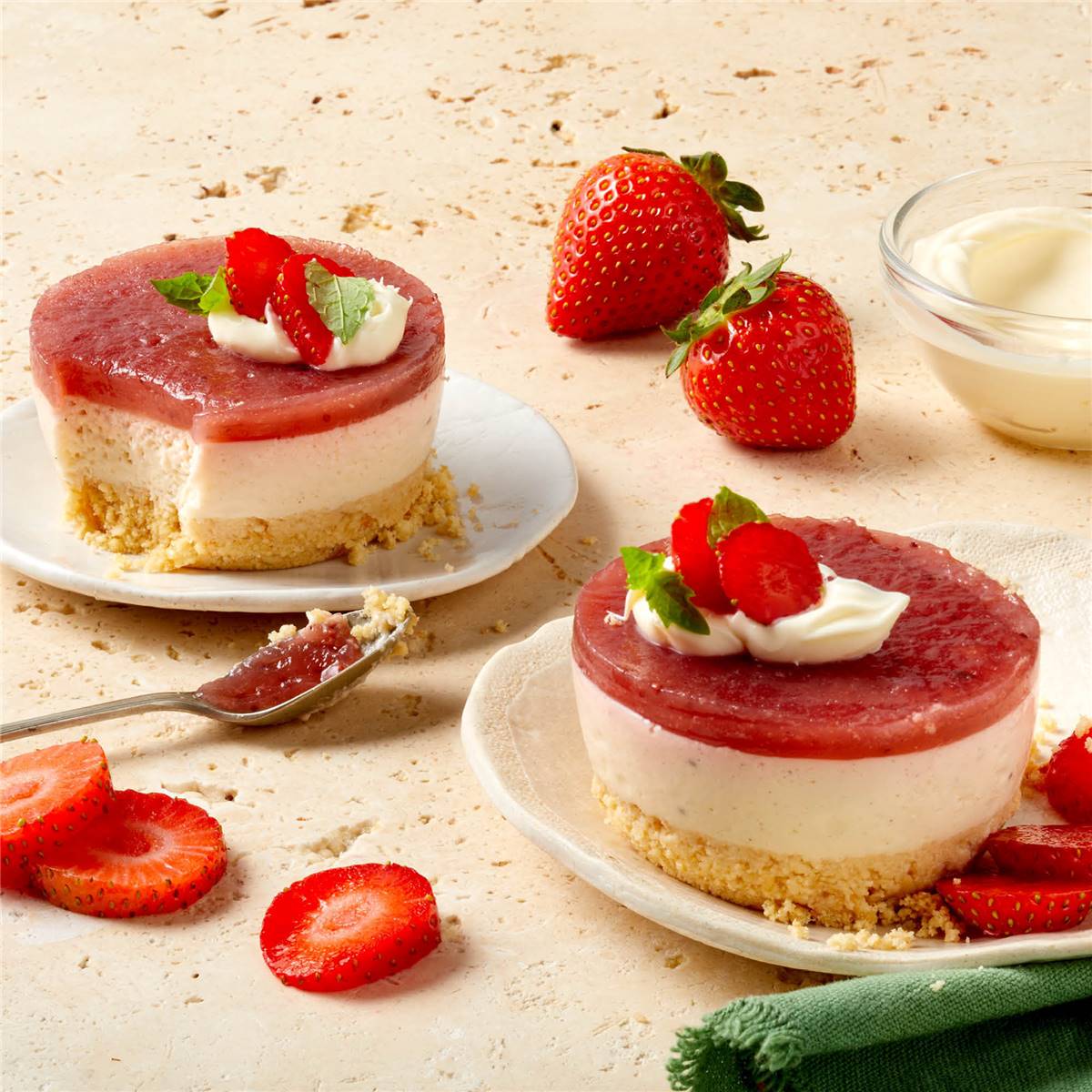 Woolworths Strawberry Cheesecake 2 Pack | Woolworths