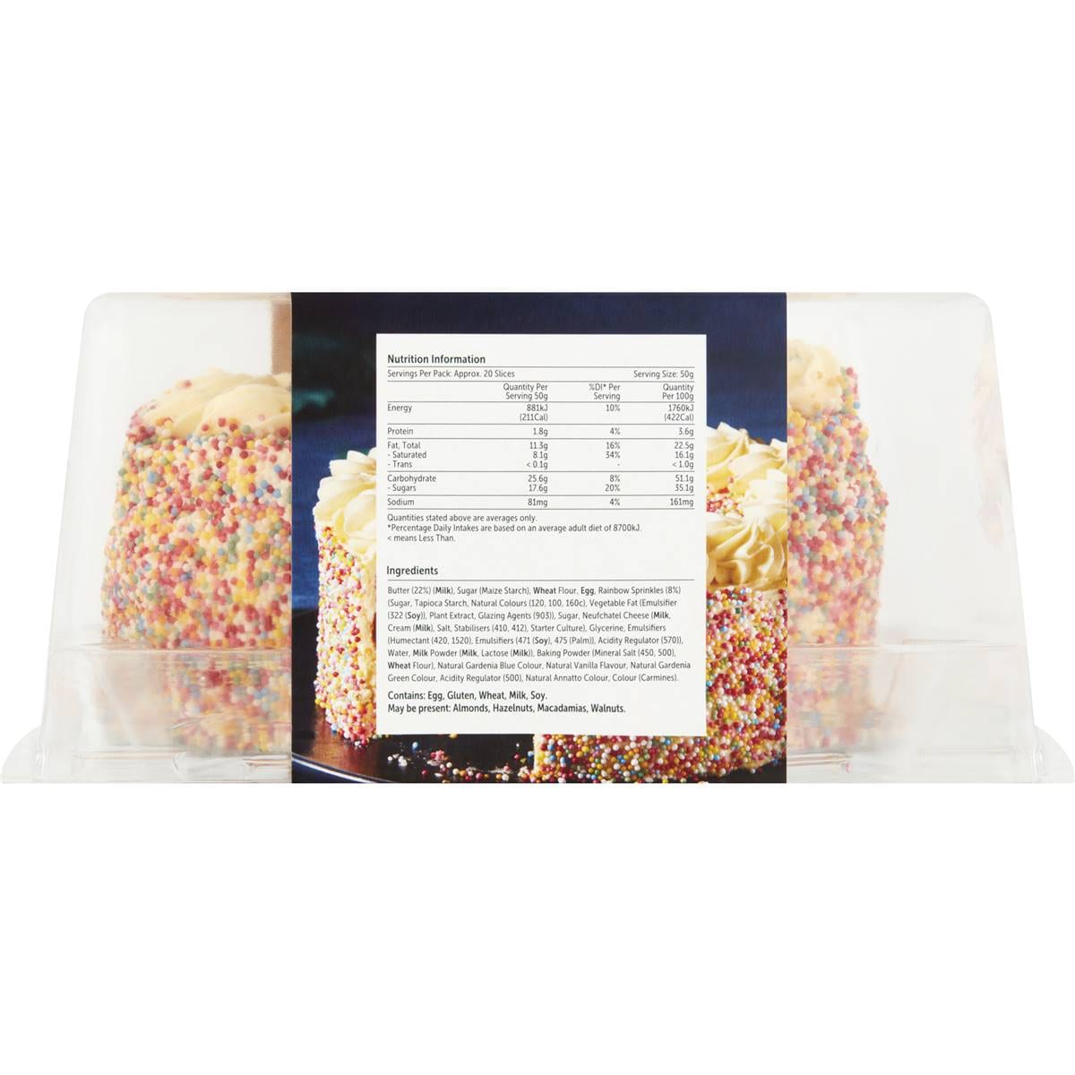 Woolworths Rainbow Layer Cake Each | Woolworths