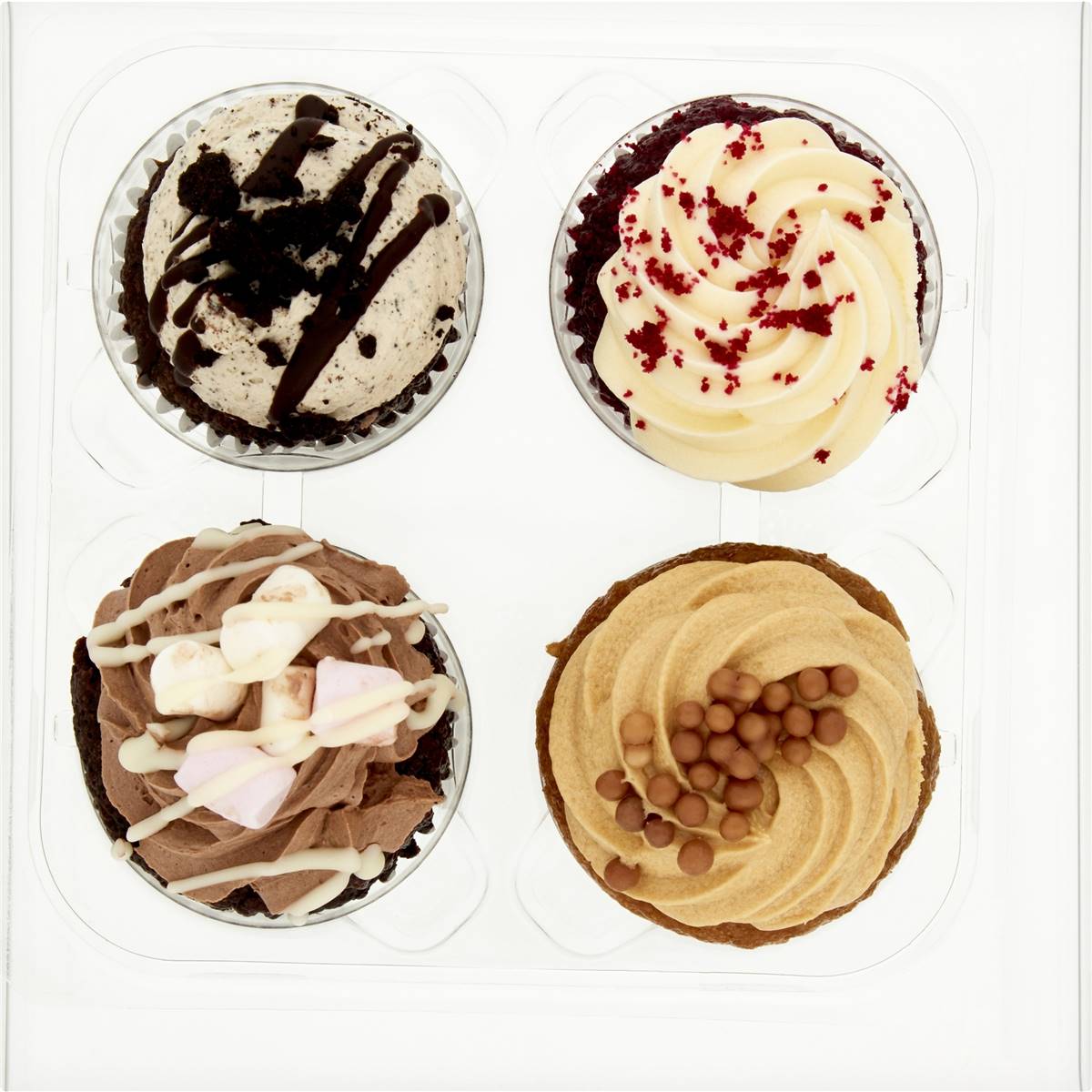 Woolworths Assorted Iced Cupcakes 4 Pack | Woolworths