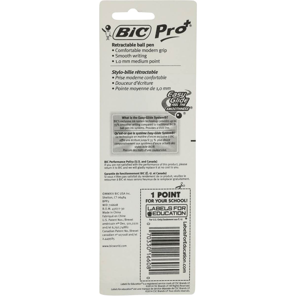 Bic Pro Plus Ballpoint Pen Blue 2pk | Woolworths