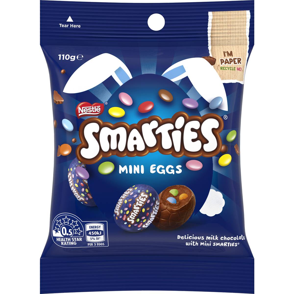 Smarties Mini Easter Eggs 110g | Woolworths