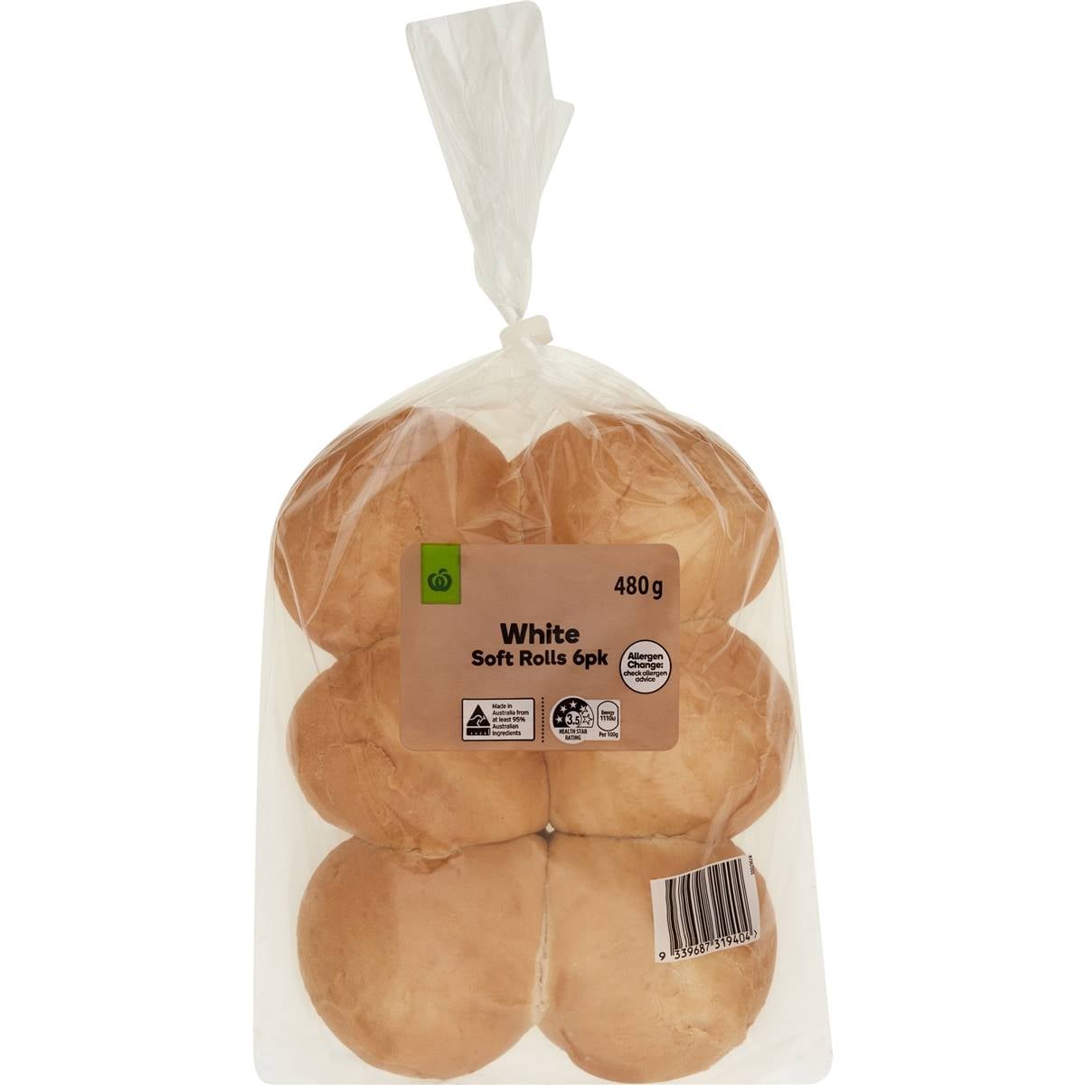 Woolworths Soft White Rolls 6 Pack | Woolworths