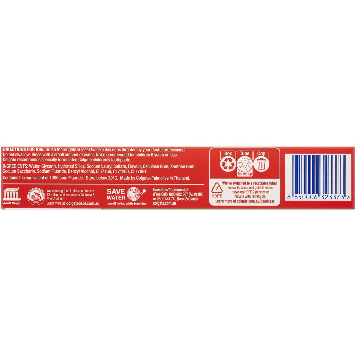 Colgate Triple Action Original Mint Fluoride Toothpaste 160g | Woolworths