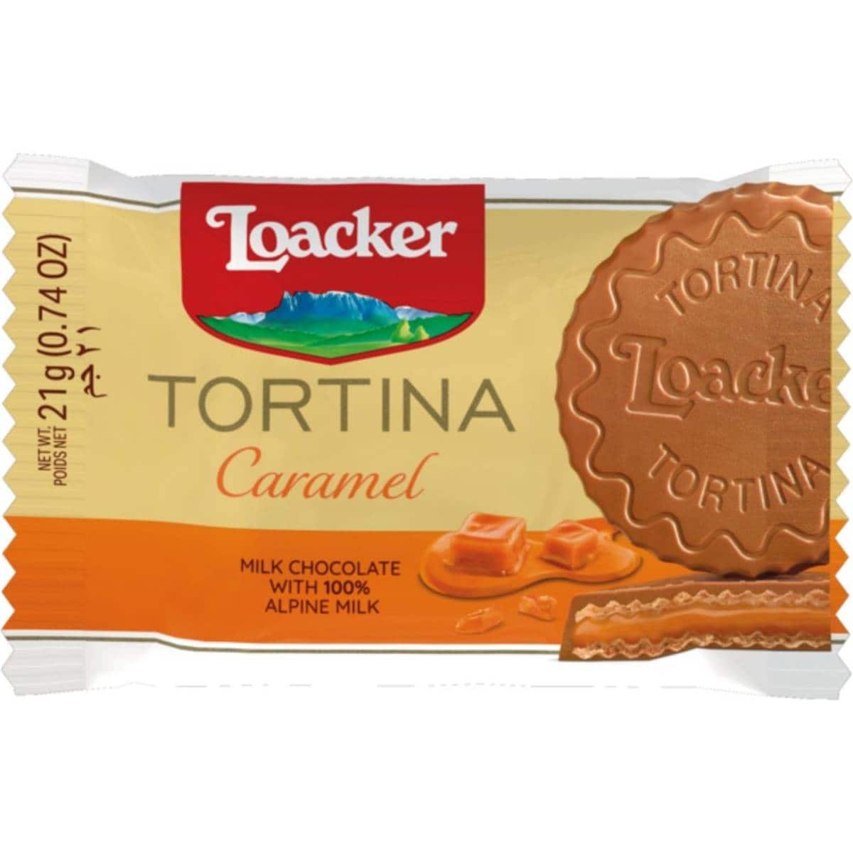 Loacker Tortina Caramel Biscuits 126g | Woolworths