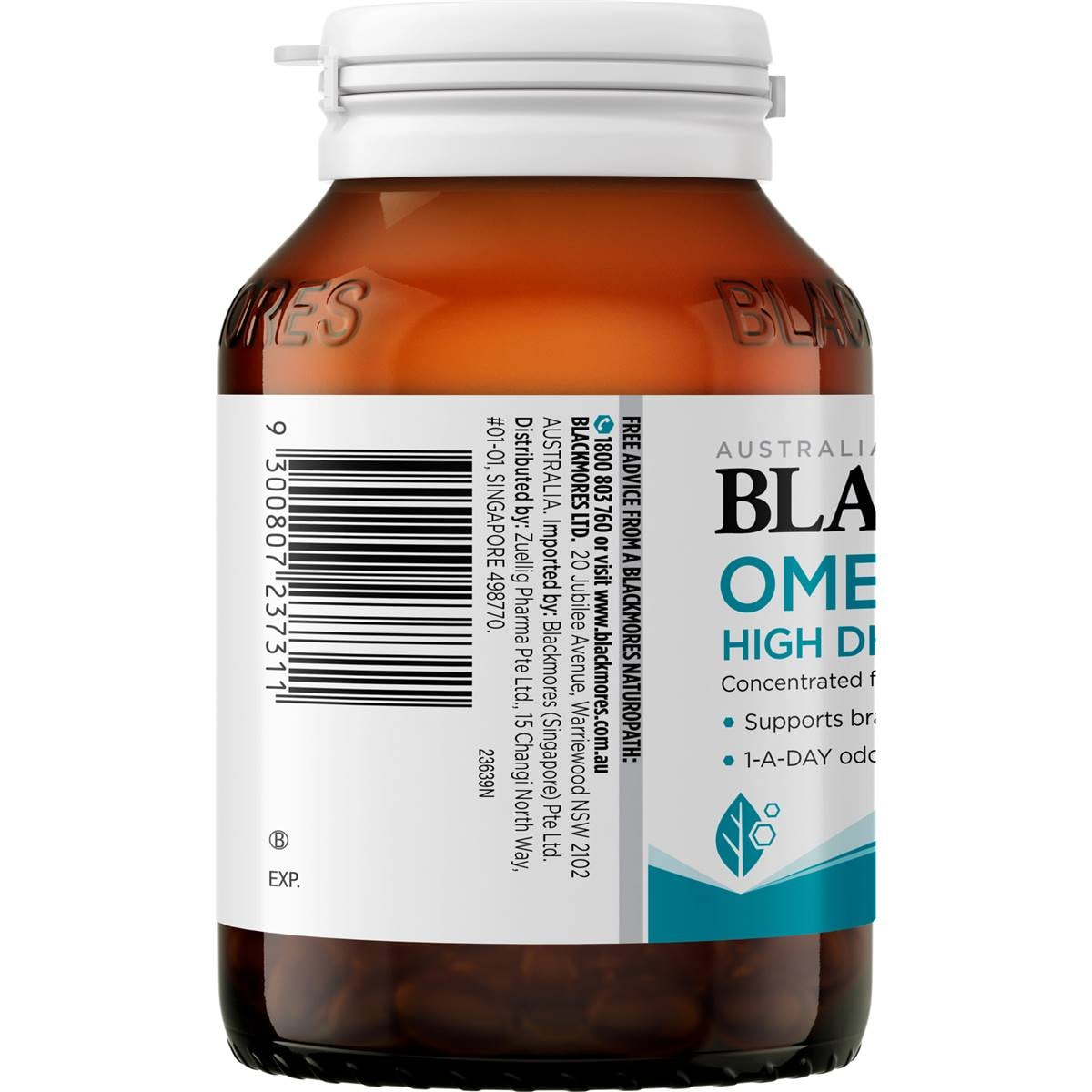 Blackmores Omega Brain High Dha Fish Oil 60 Pack | Woolworths