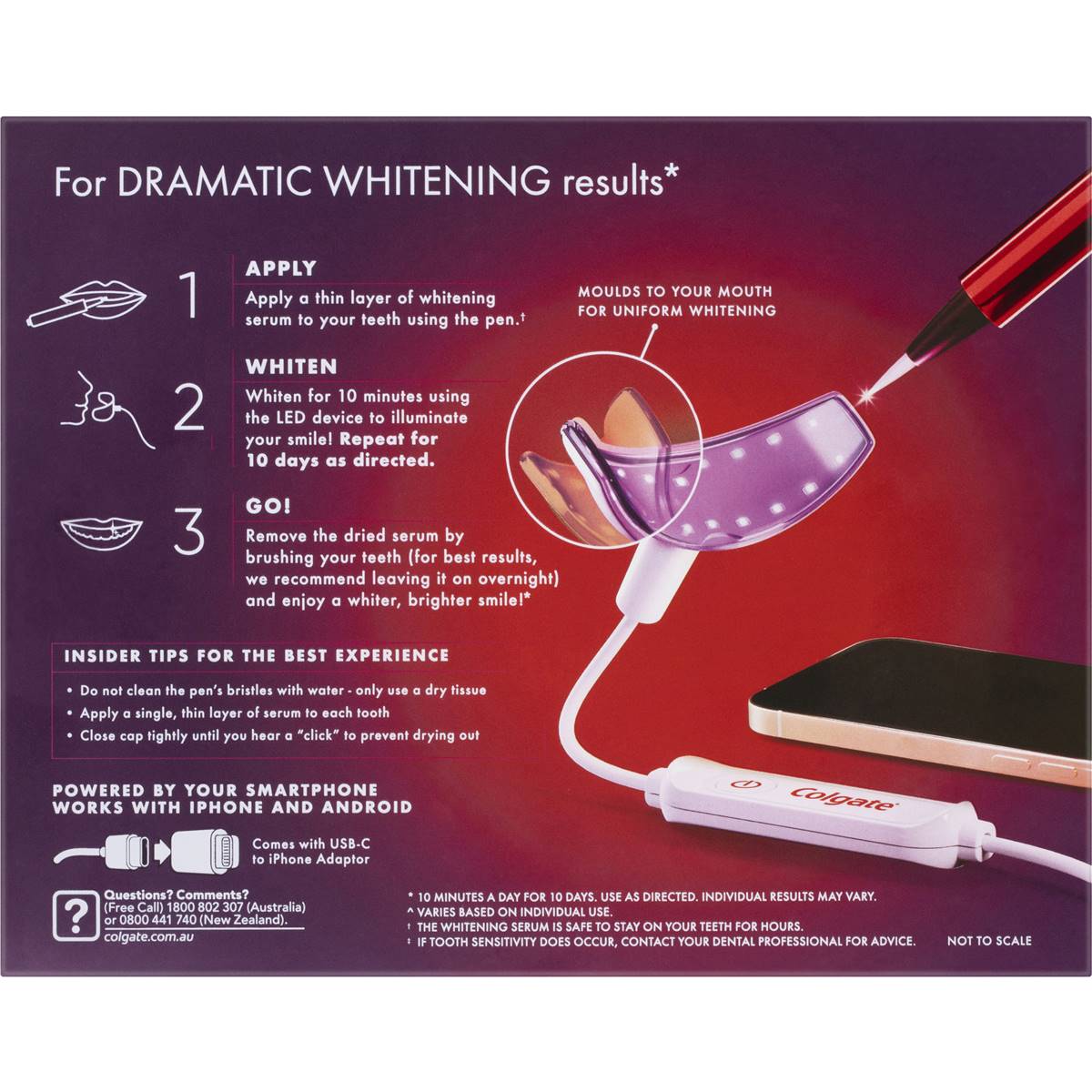 Colgate Teeth Whitening Kit Optic White Flexlight Led Each | Woolworths Colgate Teeth Whitening Kit Optic White Flexlight Led Each | Woolworths