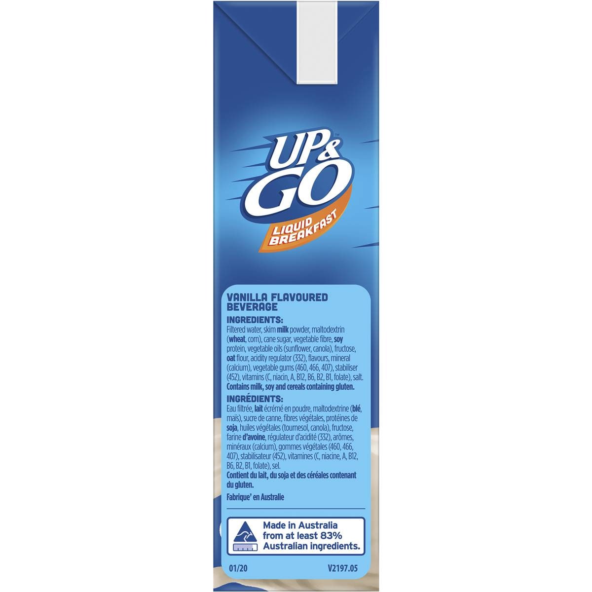 Sanitarium Up&go Liquid Breakfast Vanilla 350ml | Woolworths