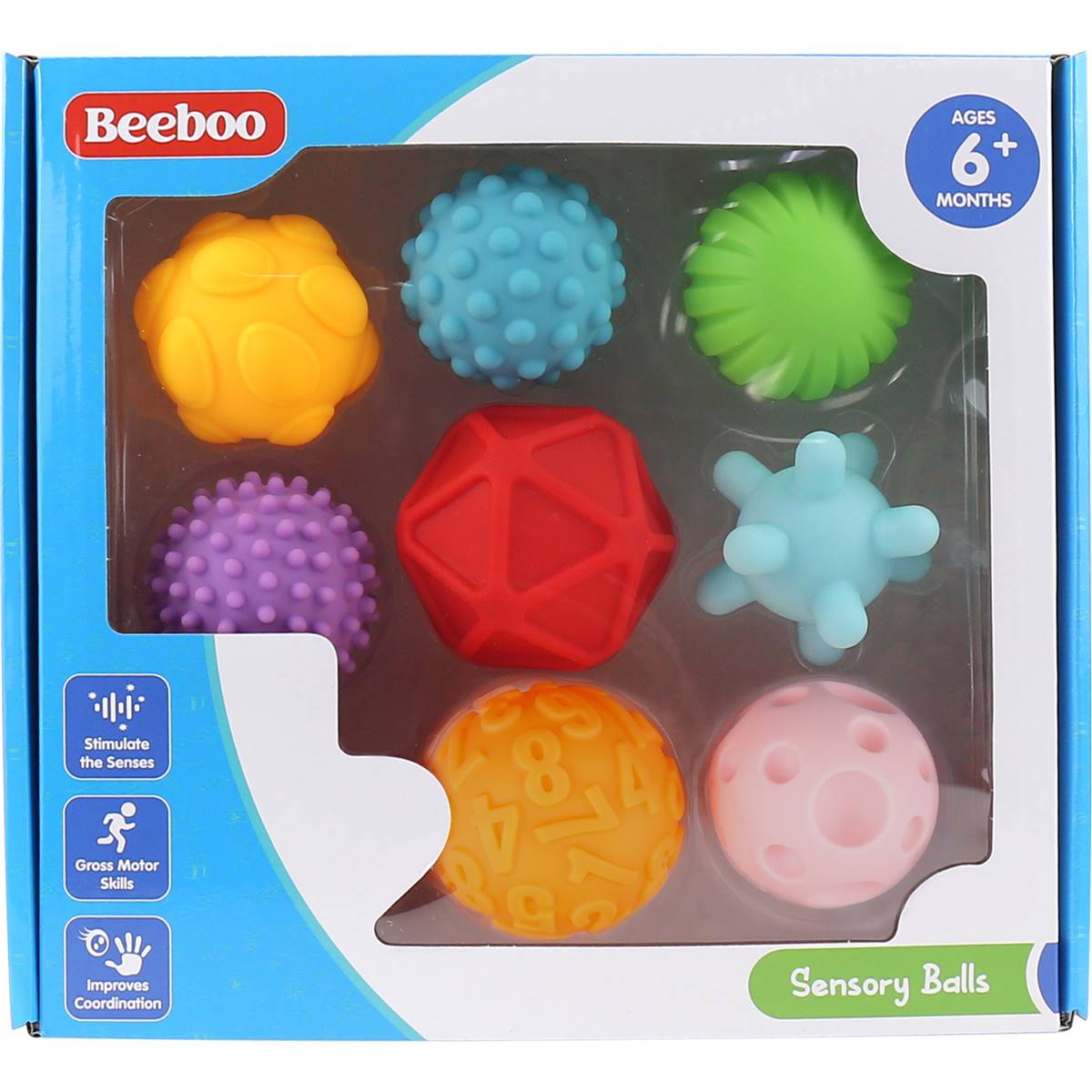 Beeboo Sensory Balls 8 Pack | Woolworths