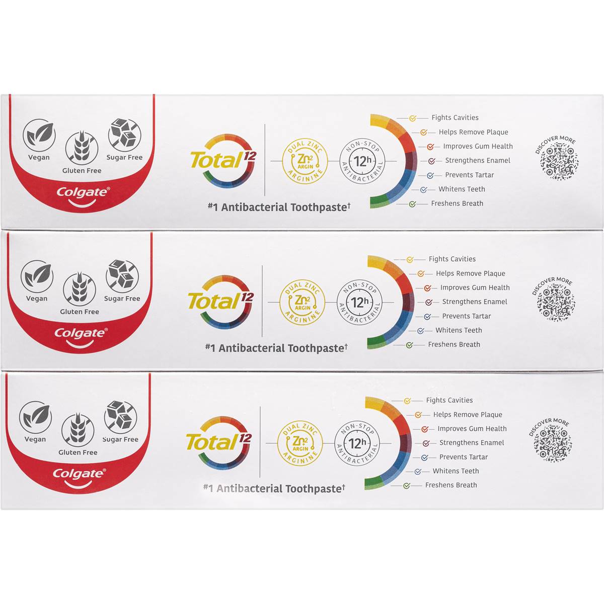 Colgate Total Original Antibacterial Toothpaste Value Triple Pack 200g ...
