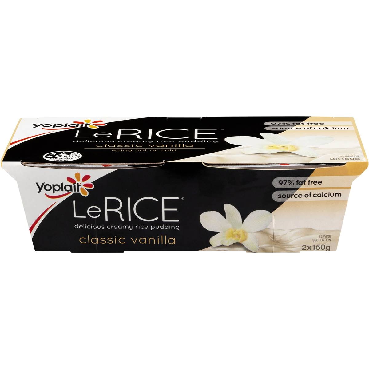 Yoplait Le Rice Pudding Classic Vanilla 2x150g | Woolworths