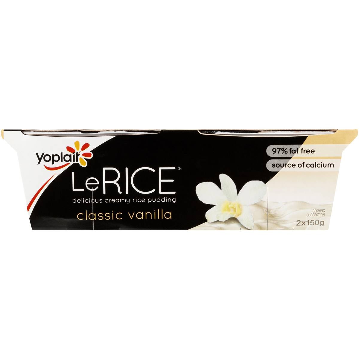 Yoplait Le Rice Pudding Classic Vanilla 2x150g | Woolworths