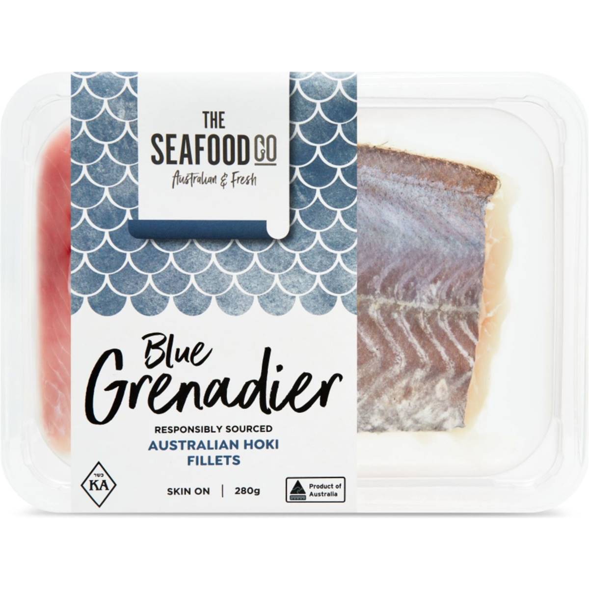The Seafood Co Fresh Blue Grenadier Fillets Skin On 280g | Woolworths
