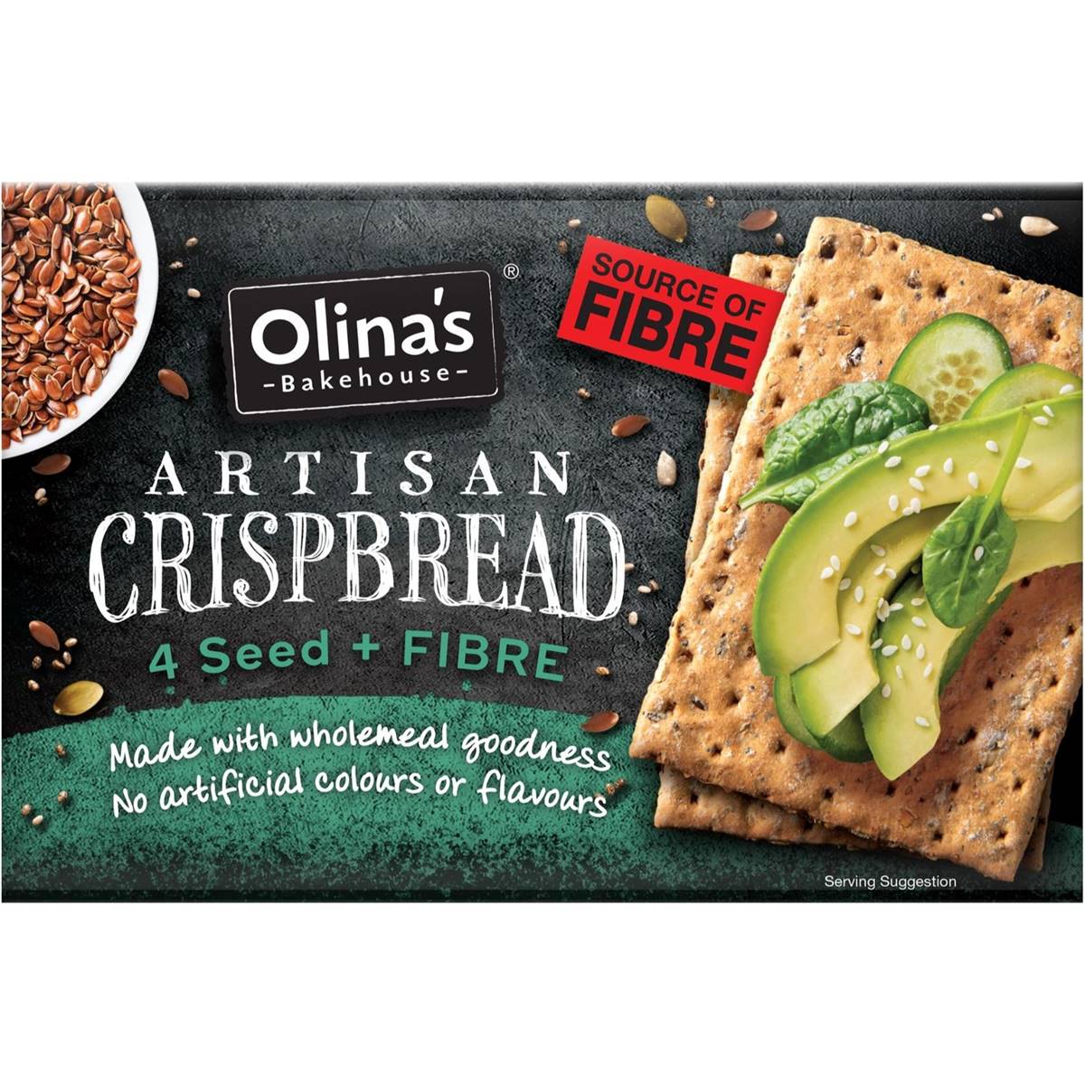 Olina's Artisan Crispbread 4 Seed & Fibre 170g | Woolworths