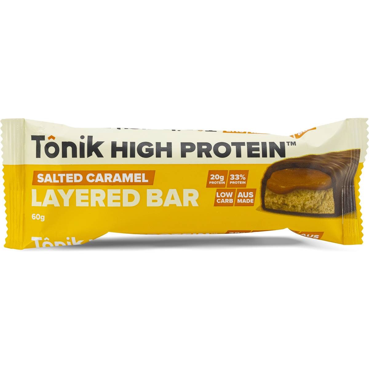 Tonik High Protein Bar Salted Caramel 60g | Woolworths