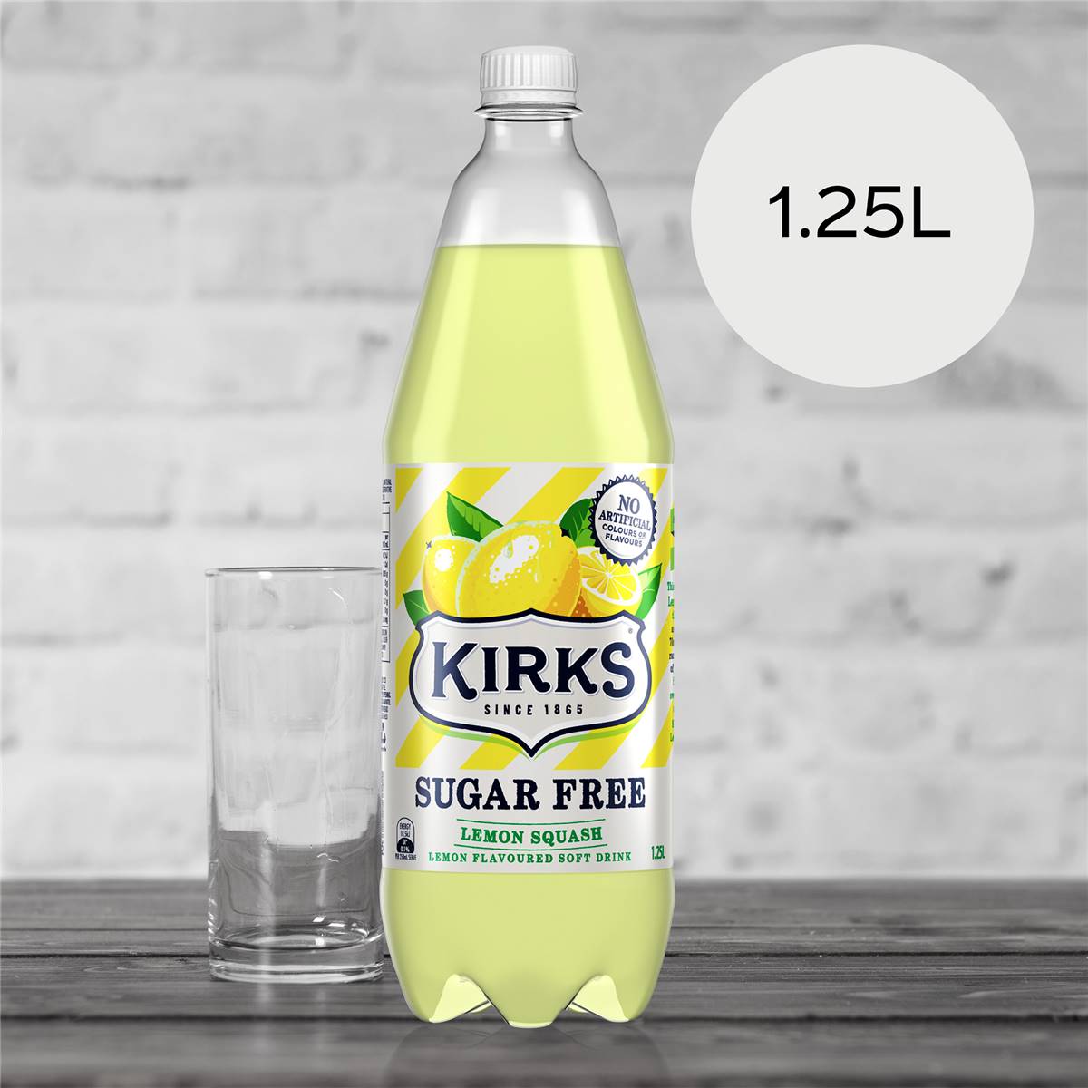 Kirks Sugar Free Lemon Squash Bottle 1.25l | Woolworths