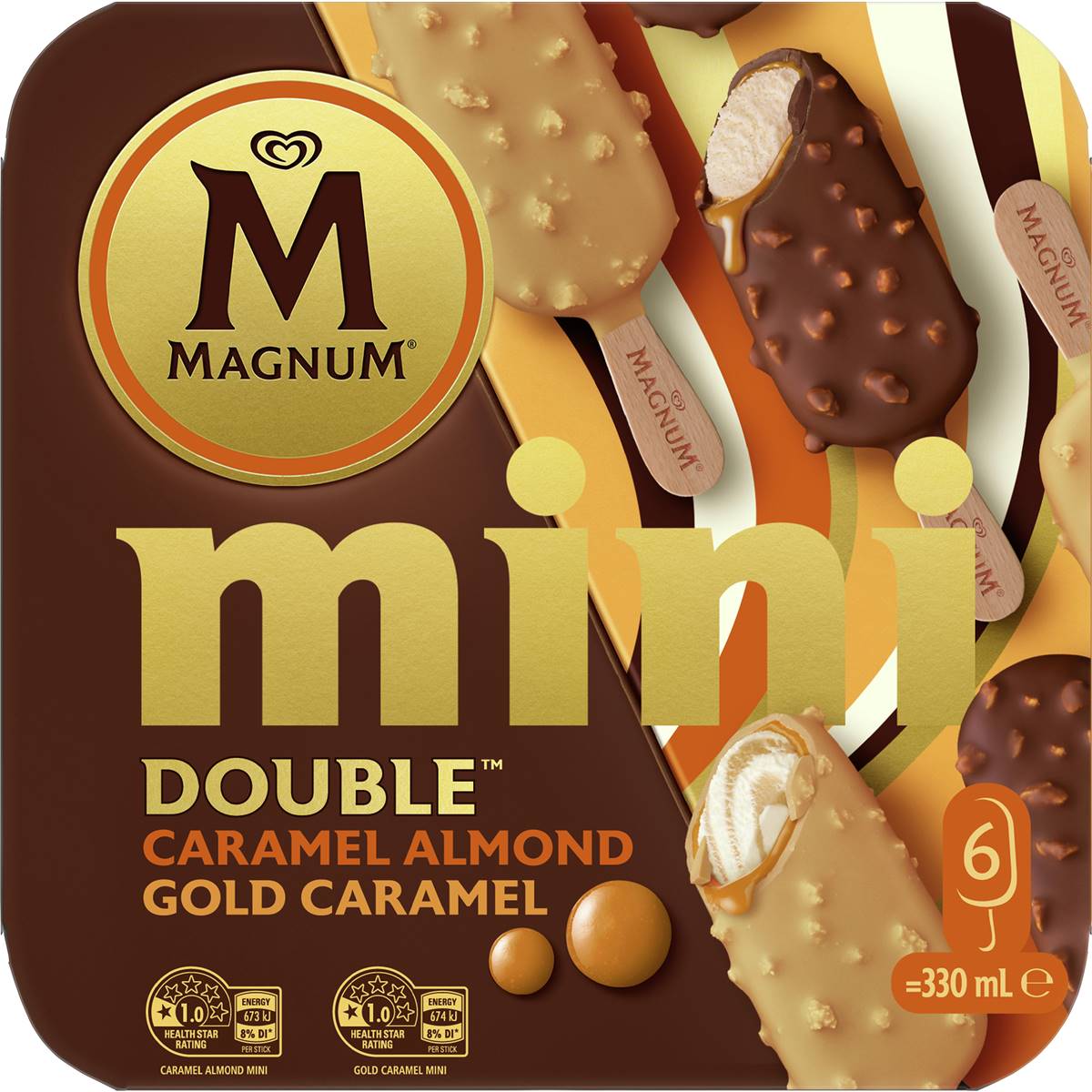 Magnum Mini Caramel Mix 6 Pack | Woolworths