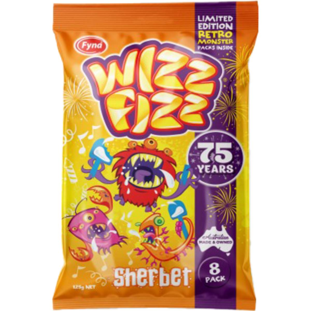 Wizz Fizz Sherbet Original 8 Pack Woolworths