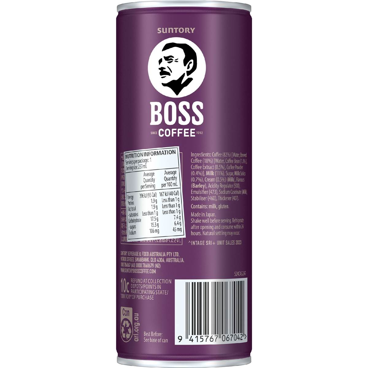 Boss Iced Mocha Coffee 237ml | Woolworths
