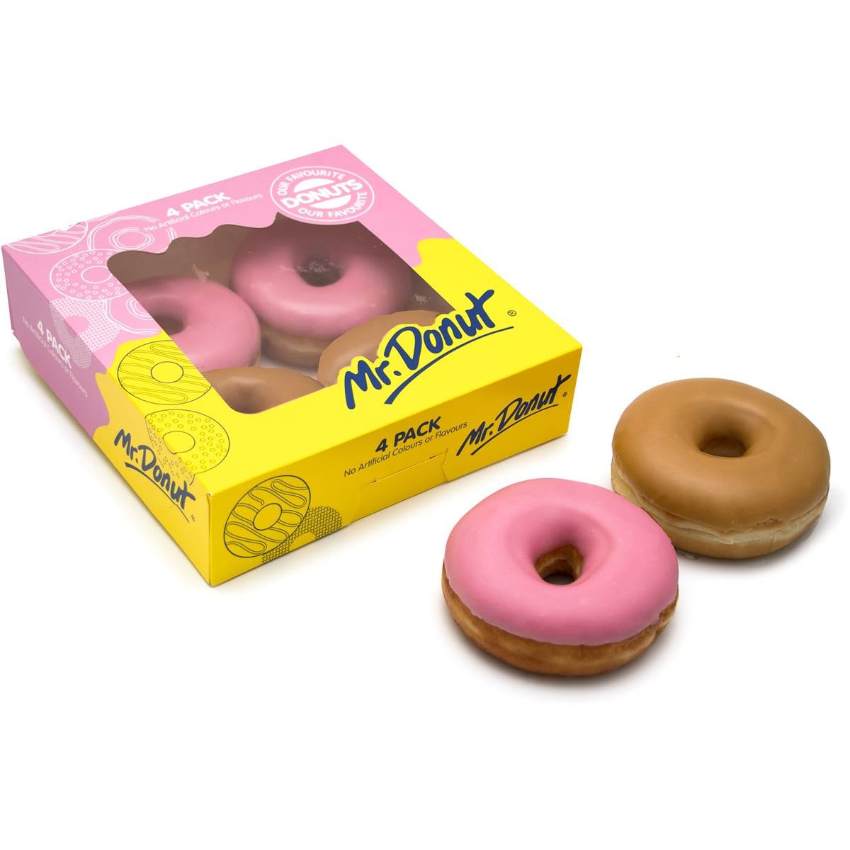 Mr Donut Caramel & Strawberry 4 Pack | Woolworths