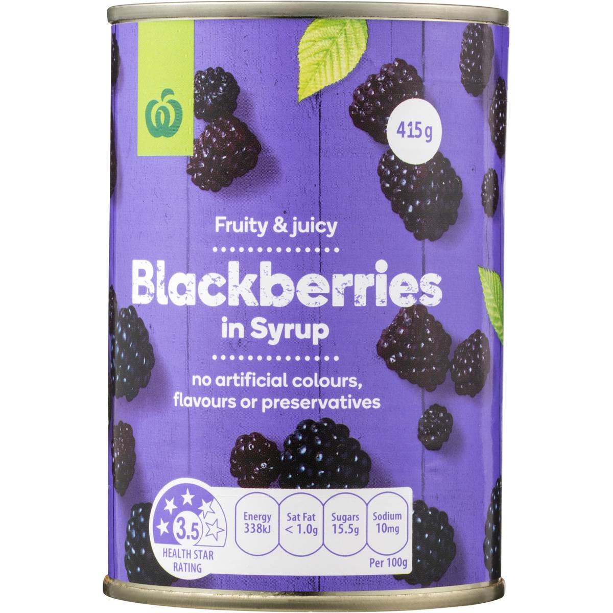 Woolworths Blackberries In Syrup 415g | Woolworths