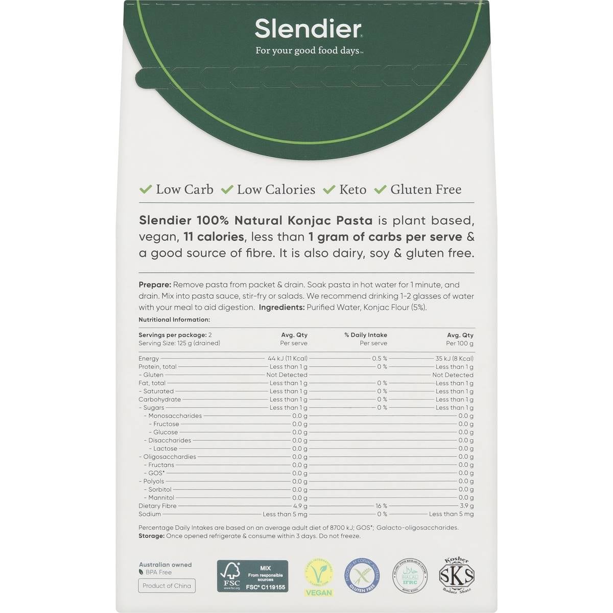 Slendier Konjac Penne 400g | Woolworths