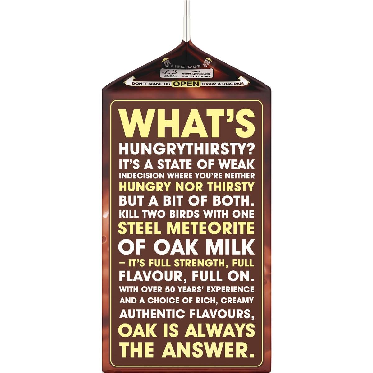 Oak Choc Lactose Free Milk 600ml | Woolworths