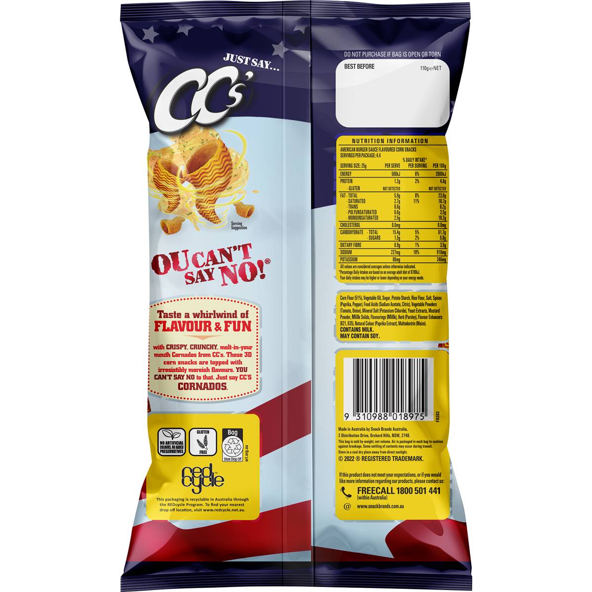 Cc's Cornados American Burger Sauce 110g | Woolworths