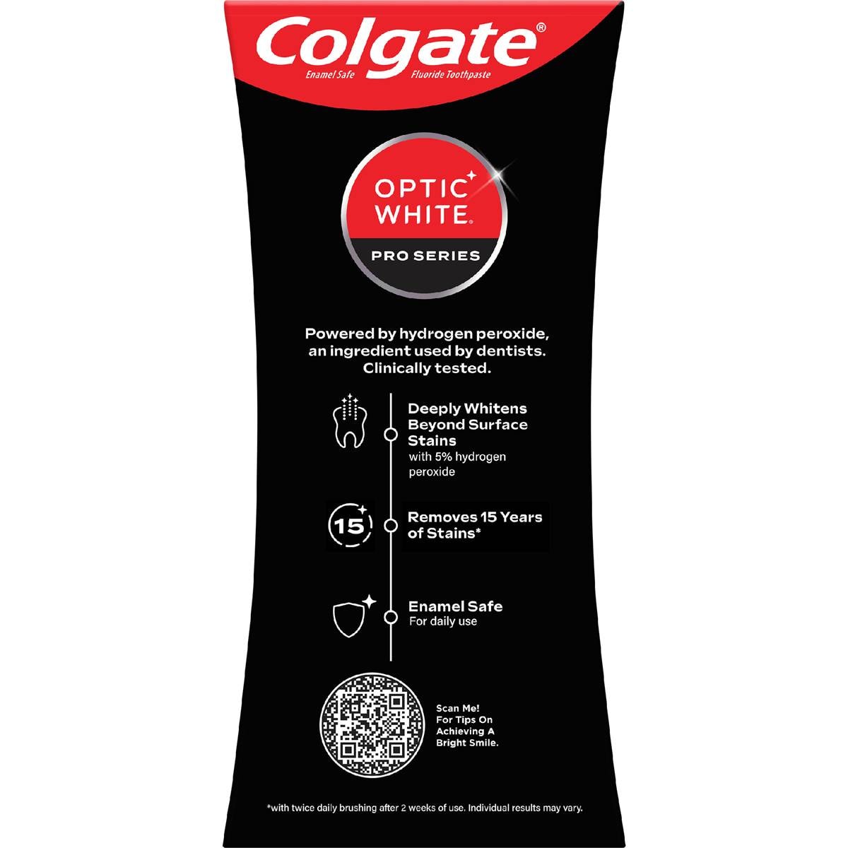 Colgate Teeth Whitening Toothpaste Optic White Pro Series Vividly 80g ...