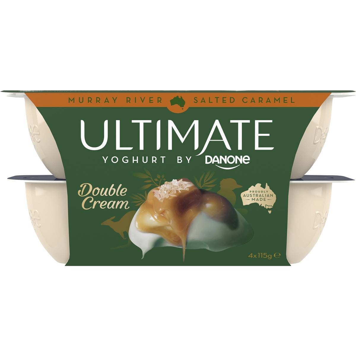 Ultimate Danone Double Cream Yoghurt Salted Caramel 115g X 4 Pack ...