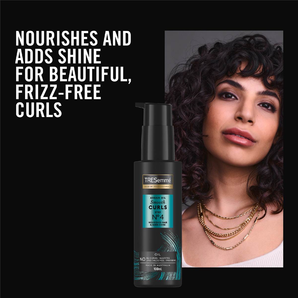Tresemme Pro Collection Smooth Curls Oil With Argan Oil 100ml | Woolworths