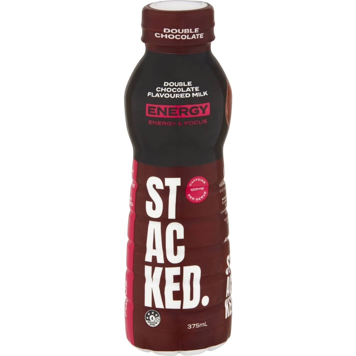 Stacked Energy Double Chocolate Milk 375ml | Woolworths Stacked Energy Double Chocolate Milk 375ml | Woolworths
