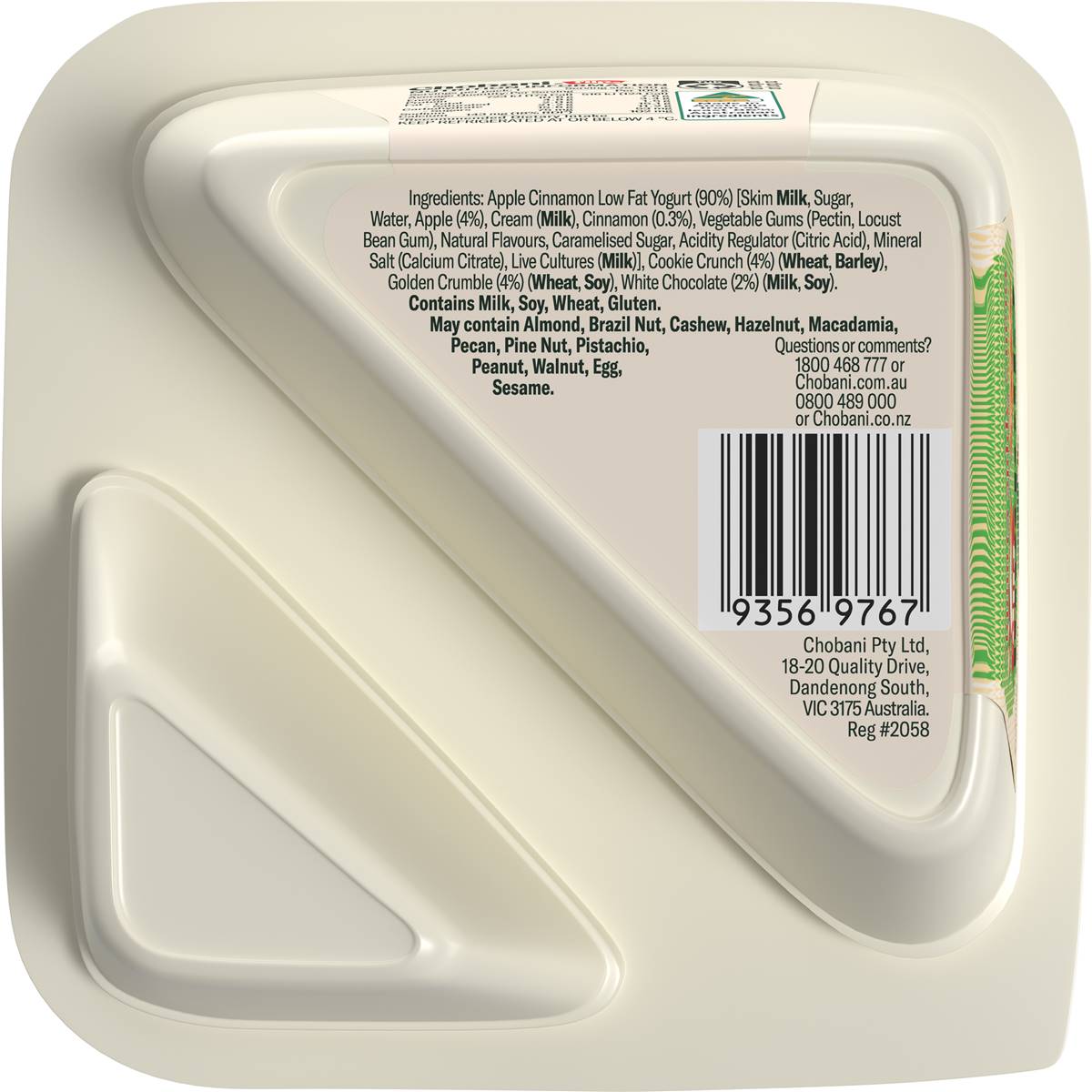 Chobani Flip Greek Yogurt Gran's Apple Crumble 140g | Woolworths