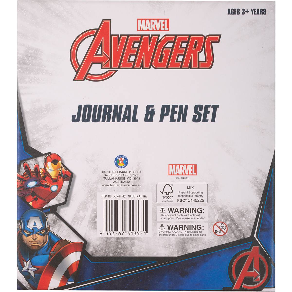 The Avengers Journal & Pen Set Each | Woolworths