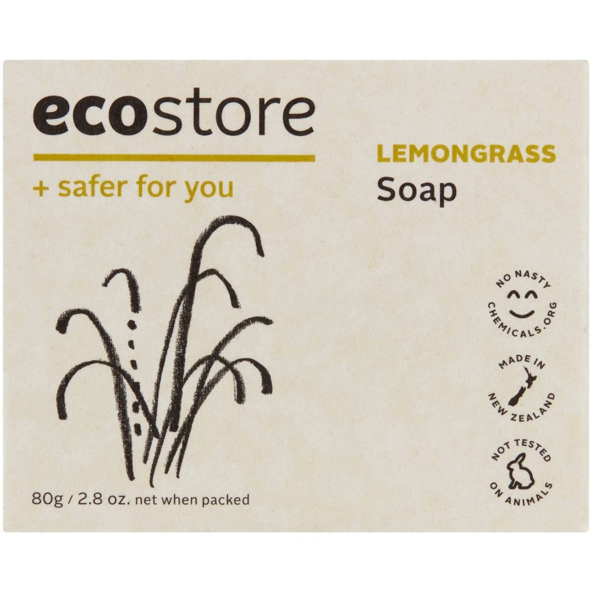 Ecostore Soap Bar Lemongrass 80g | Woolworths