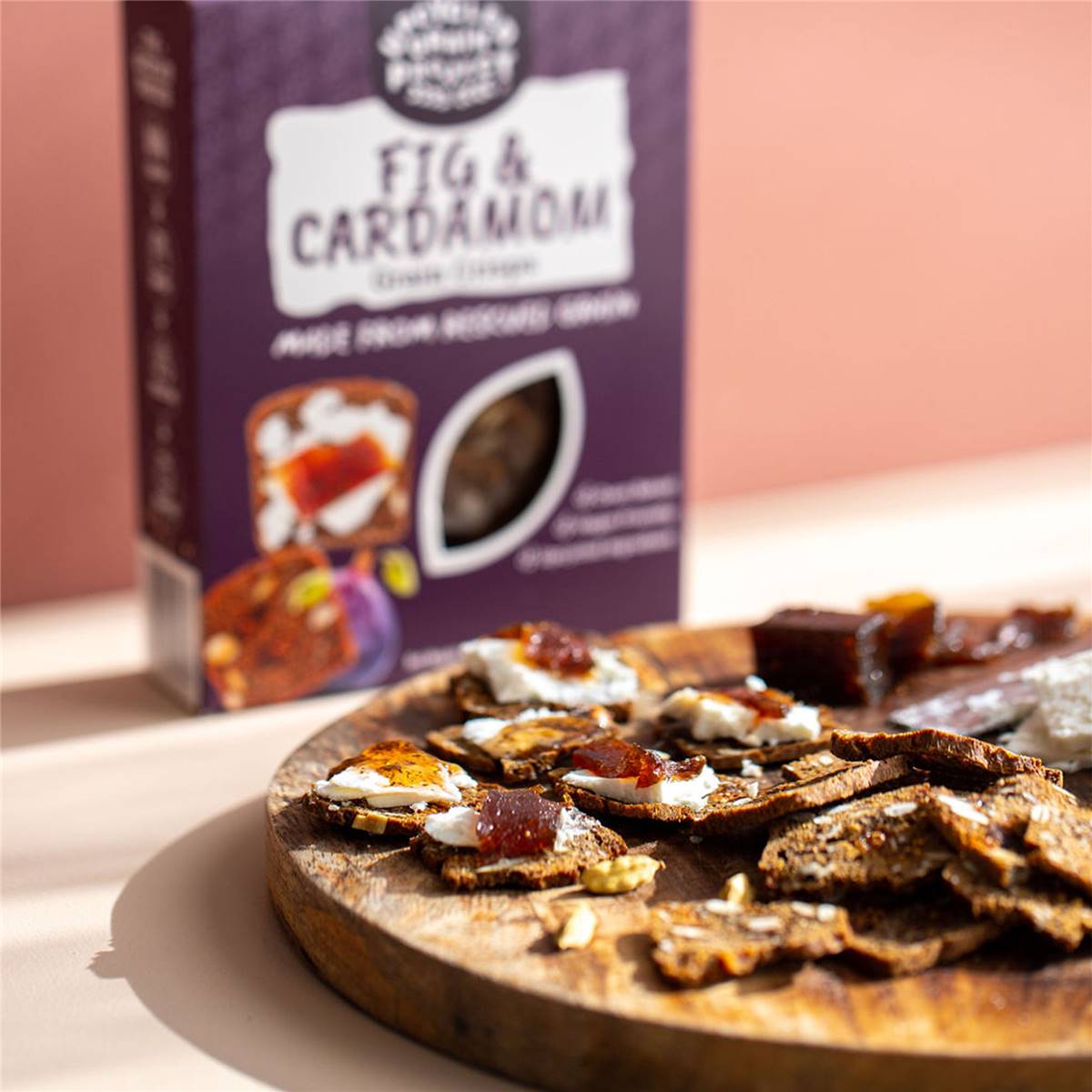Upcycled Grain Project Fig & Cardamon Grain Crisps 90g | Woolworths