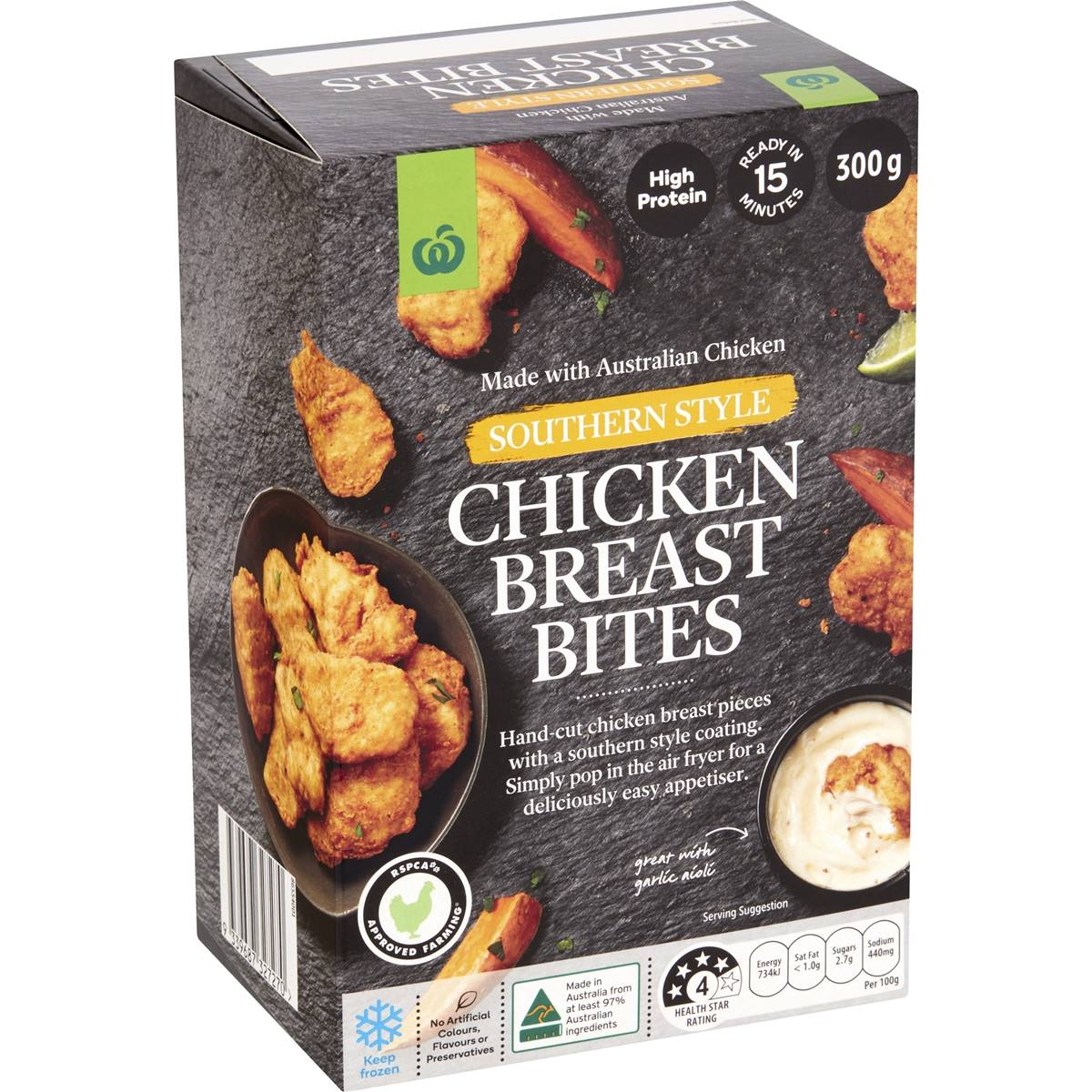Woolworths Chicken Breast Bites Southern Style 300g | Woolworths