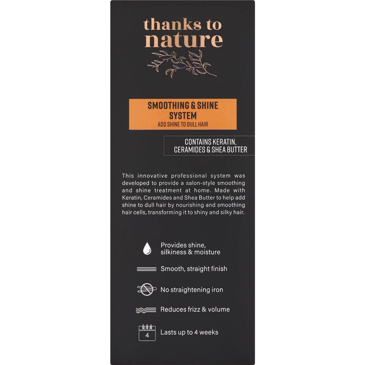 Thanks To Nature Smoothing & Shine System Each | Woolworths