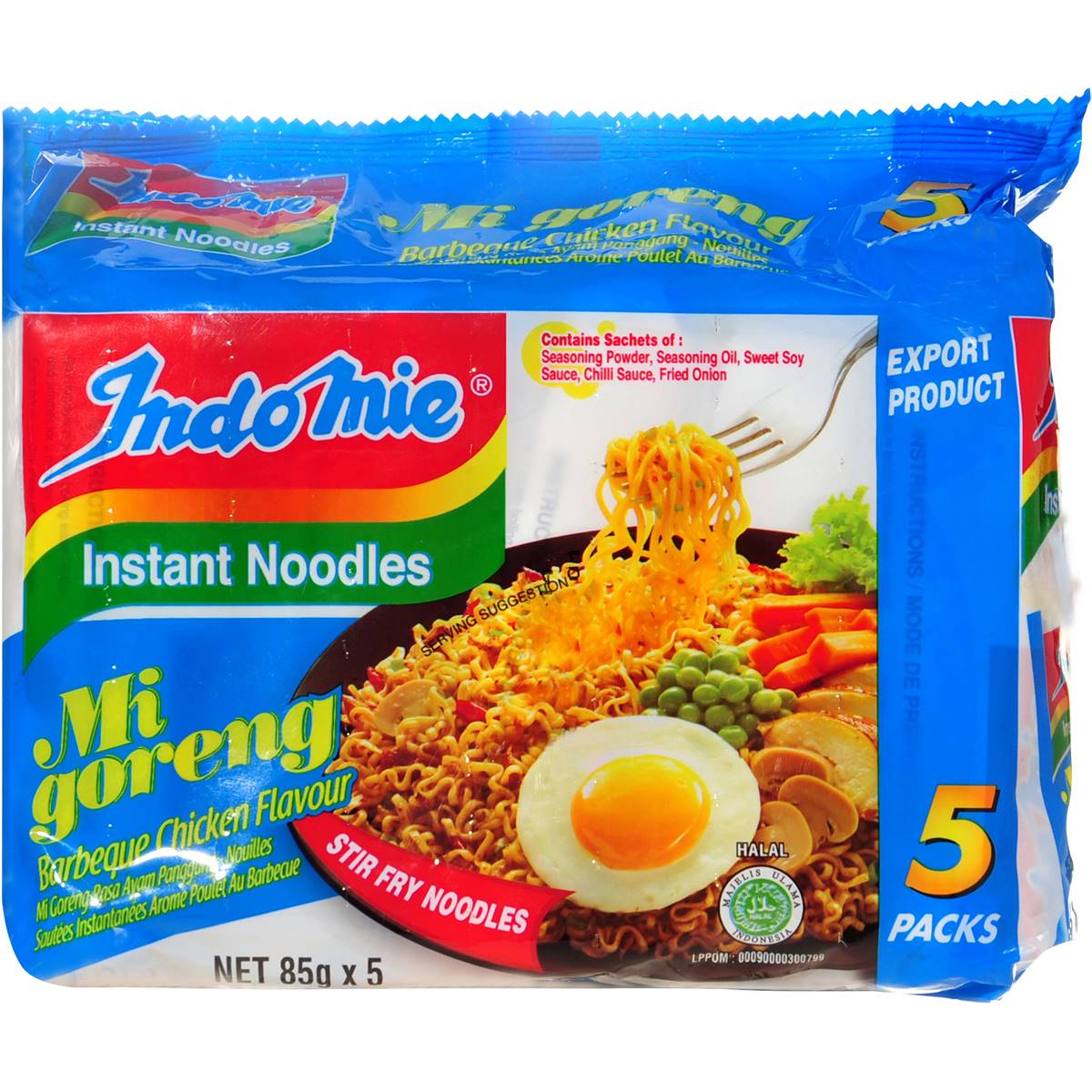 Indomie Mie Goreng Bbq Chicken 5 Pack | Woolworths
