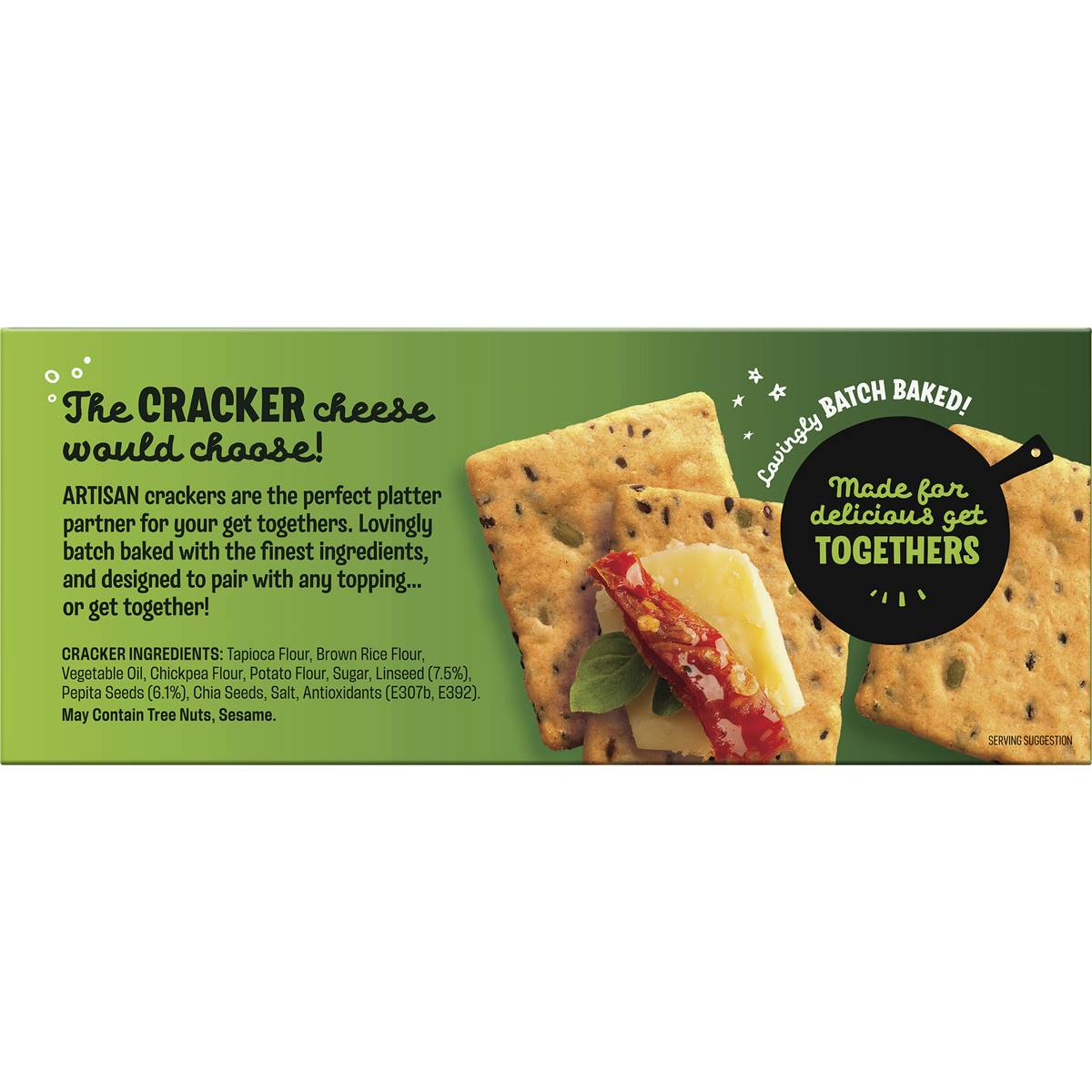 180 Degrees Artisan Crackers Pepita & Linseed 120g | Woolworths