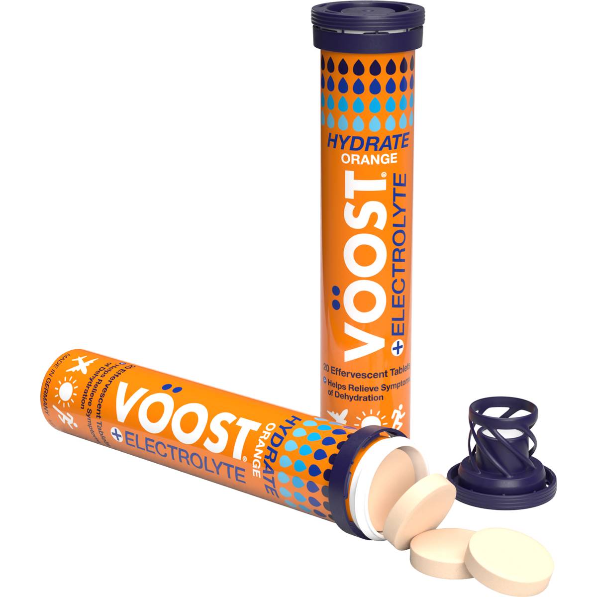 Voost Hydrate Orange + Electrolyte Effervescent Tablets 40 Pack ...