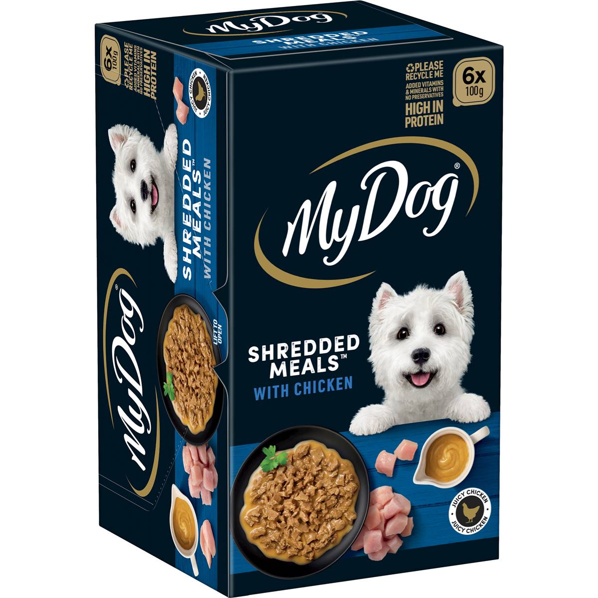 My Dog Shredded Meals Chicken Wet Dog Food 6 X 100g Woolworths My Dog Shredded Meals Chicken Wet Dog Food 6 X 100g Woolworths
