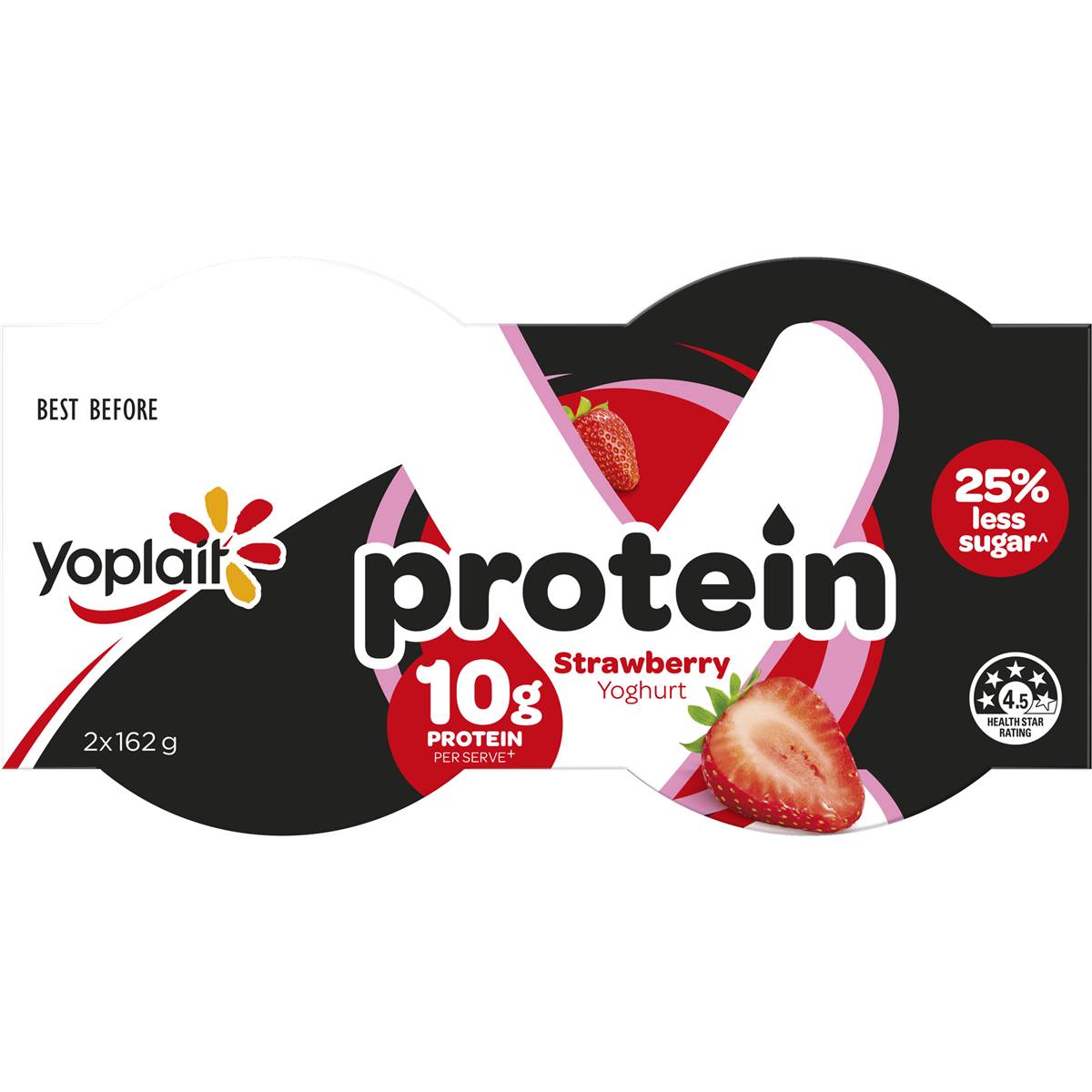 Yoplait Protein Strawberry Yoghurt 2 Pack | Woolworths Yoplait Protein Strawberry Yoghurt 2 Pack | Woolworths