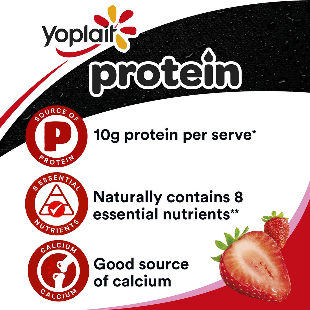 Yoplait Protein Strawberry Yoghurt 2 Pack | Woolworths Yoplait Protein Strawberry Yoghurt 2 Pack | Woolworths