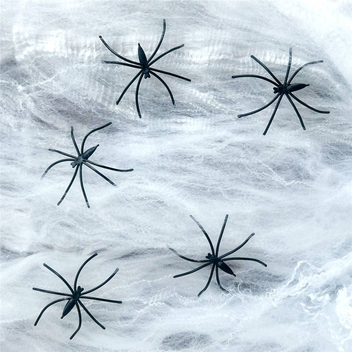 Halloween Spider Web White With 5 Spiders Each | Woolworths