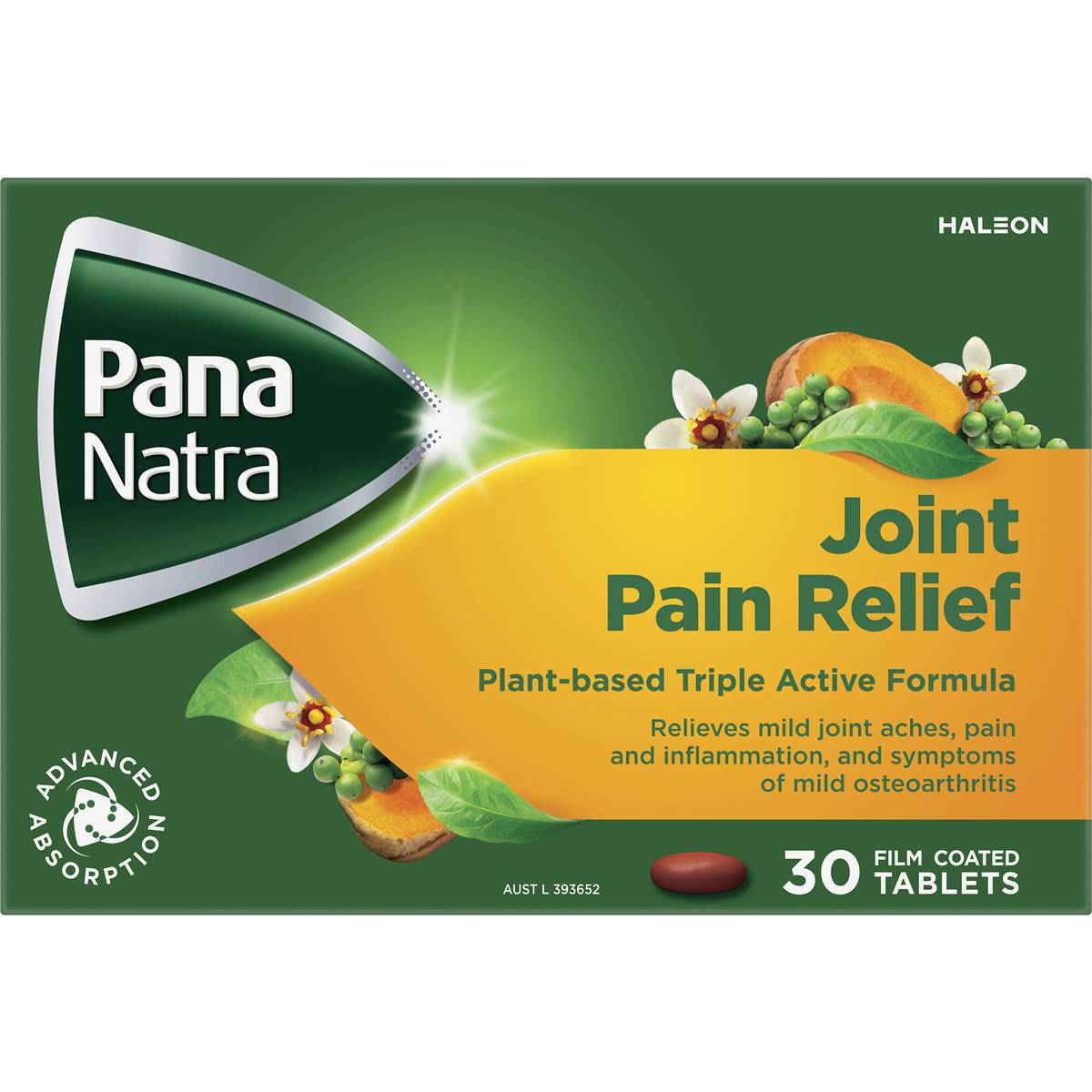 Pana Natra Joint Pain Relief Tablets 30 Pack | Woolworths